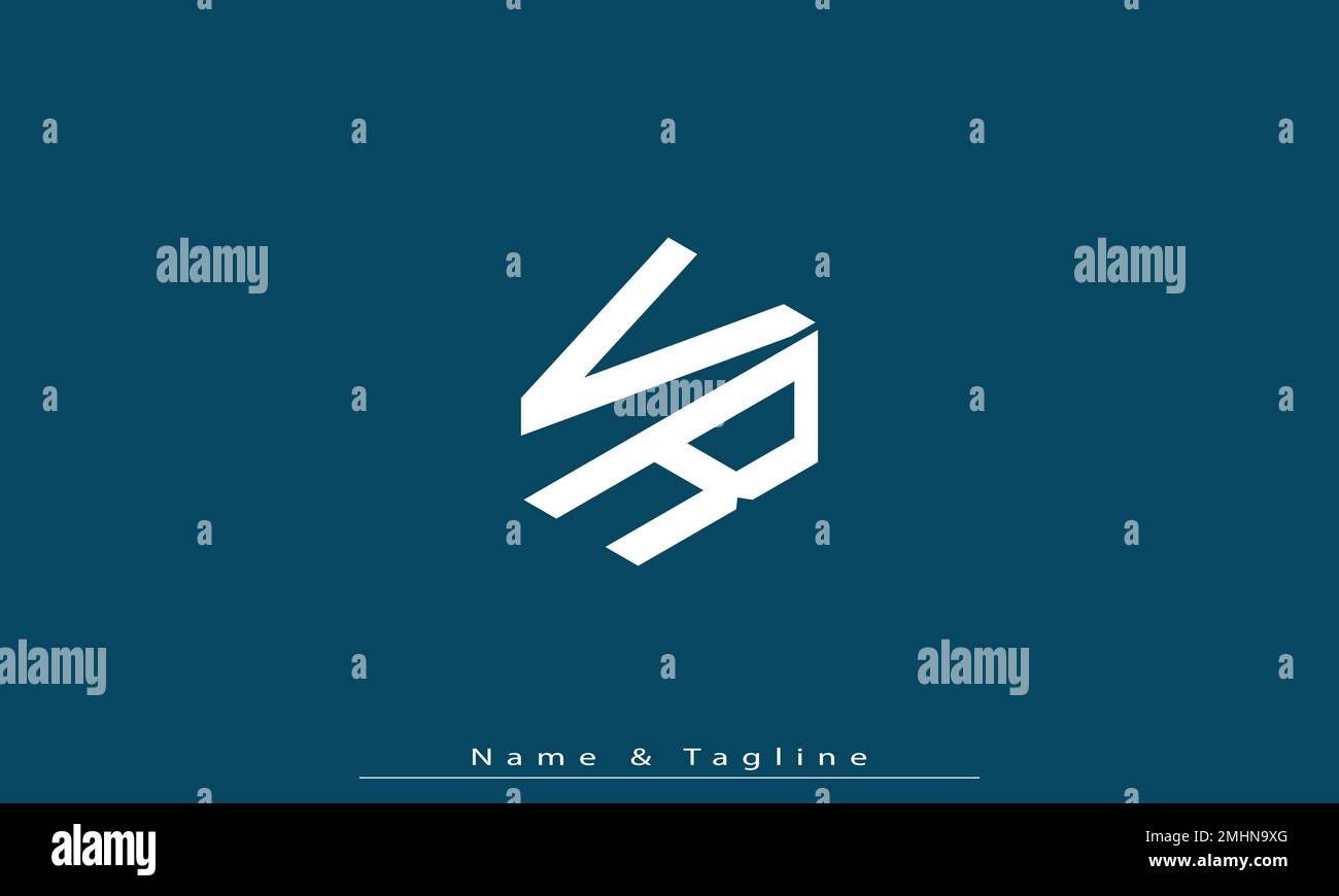 Alphabet letters Initials Monogram logo VR , RV Stock Vector Image ...