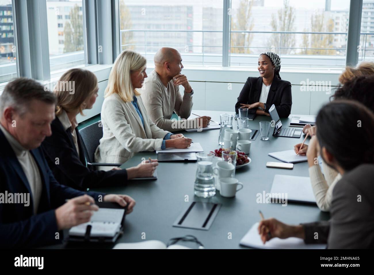 People during business meeting Stock Photo - Alamy