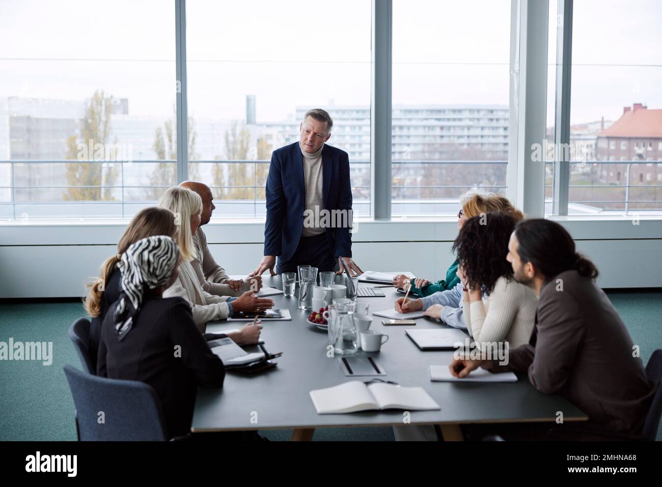 People during business meeting Stock Photo - Alamy