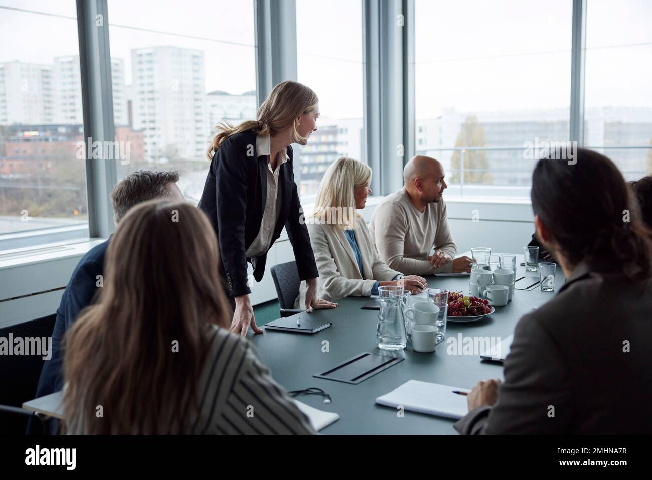 People during business meeting Stock Photo - Alamy