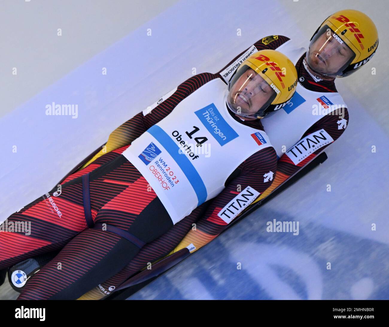 Oberhof, Germany. 27th Jan, 2023. Tobias Wendl and Tobias Arlt of ...