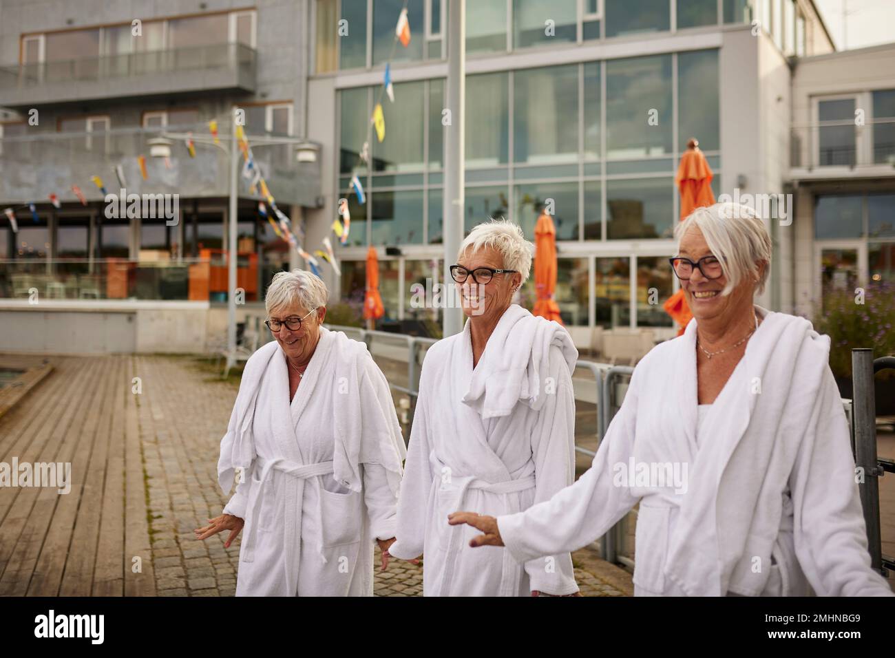 Senior women in spa Stock Photo - Alamy