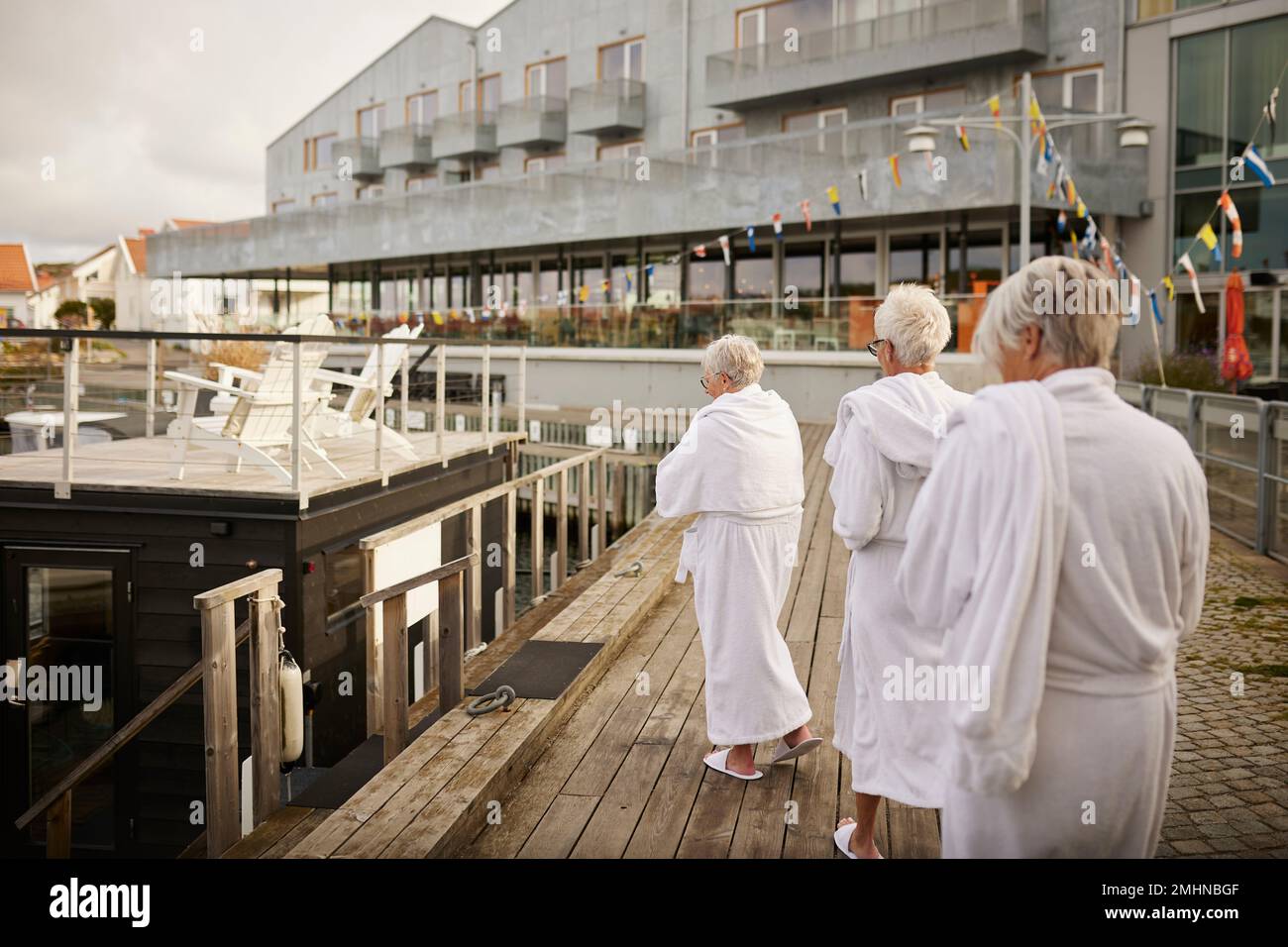 Senior women in spa Stock Photo - Alamy