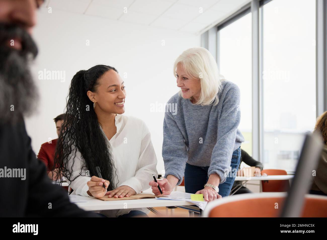 Business people at workshop Stock Photo - Alamy