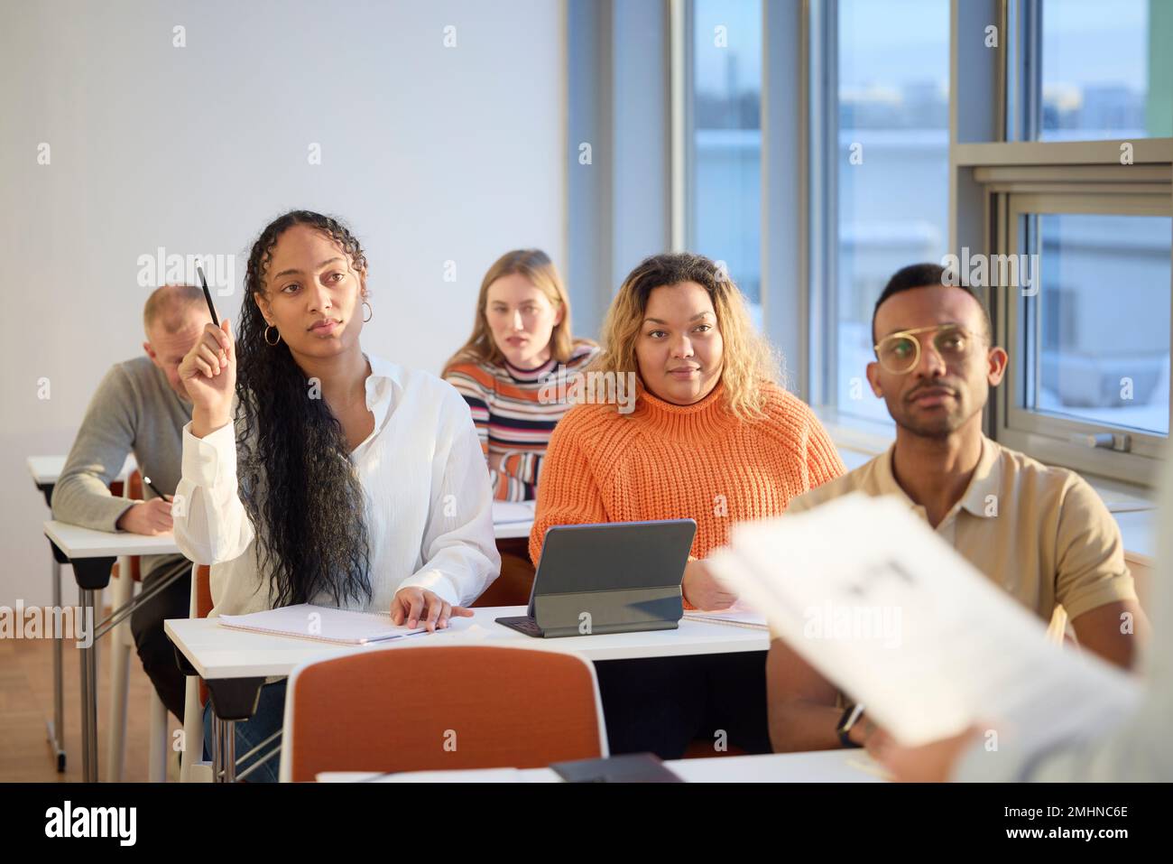 Business people at workshop Stock Photo - Alamy