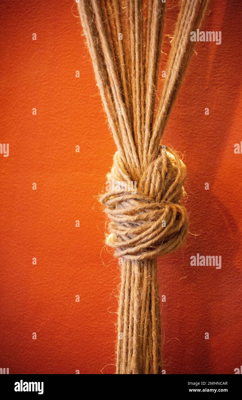 Ropes texture used as window awnings Stock Photo - Alamy