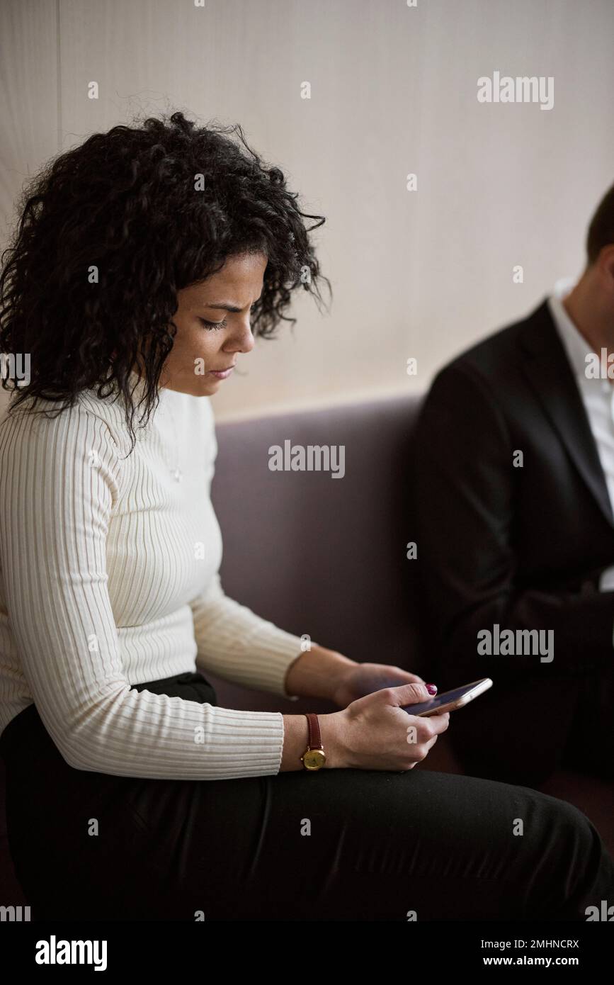 Human and phones hi-res stock photography and images - Alamy