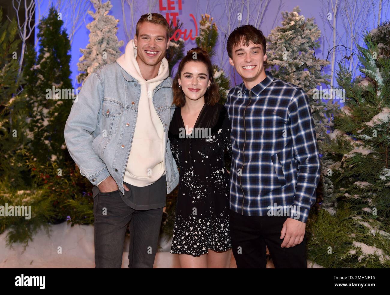 Matthew Noszka, from left, Kiernan Shipka and Mitchell Hope attend a ...