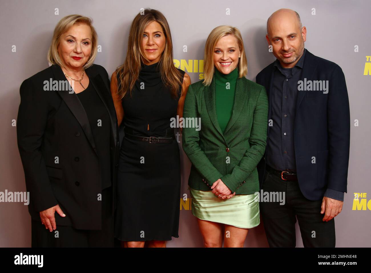 Director Mimi Leder, from left to right, poses for photographers, with ...