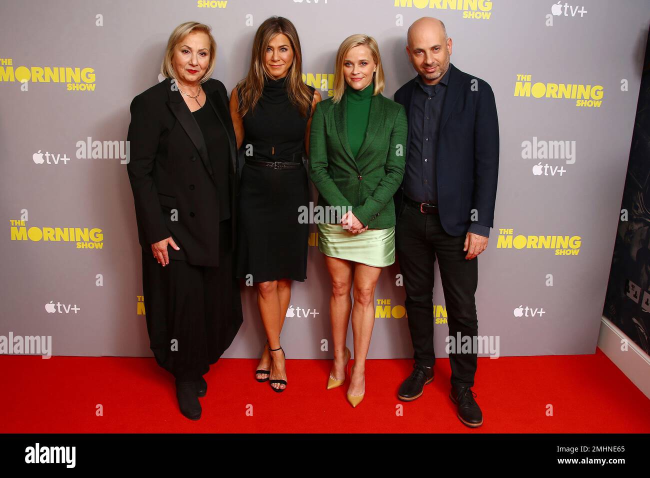 Director Mimi Leder, from left to right, poses for photographers, with ...
