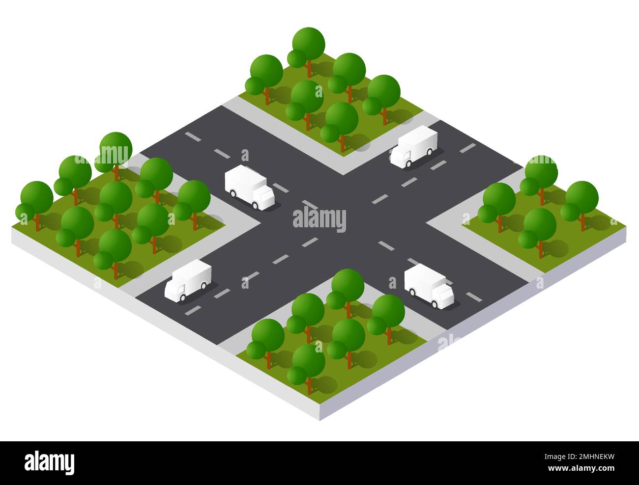Cityscape icon design elements with isometric building city map ...