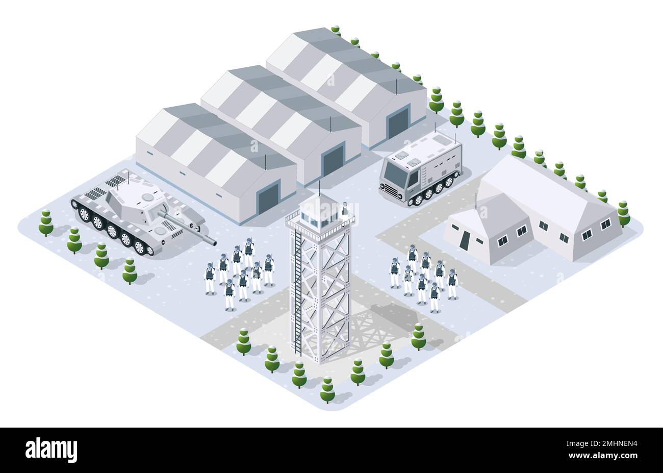 Set armed military transport object and war combat equipment force of ...