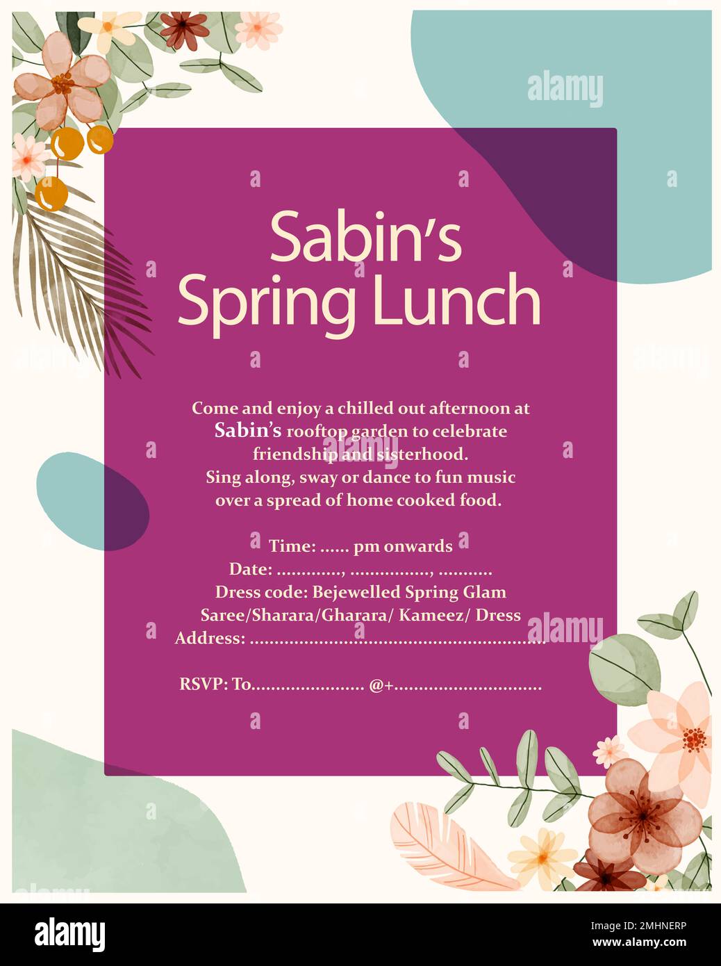 Lunch Party Invitation