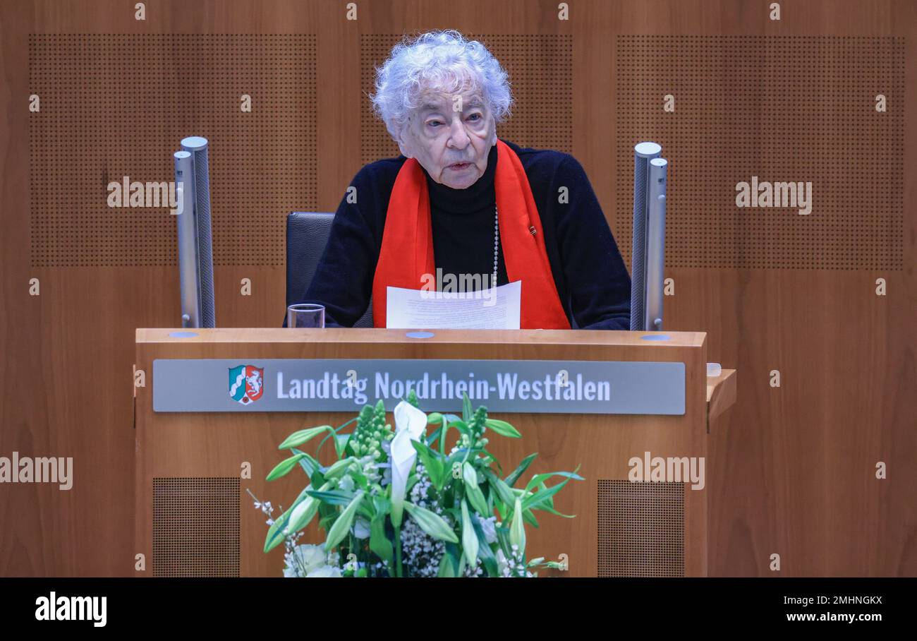 Duesseldorf, Germany. 27th Jan, 2023. Ruth Weiss, journalist and writer ...