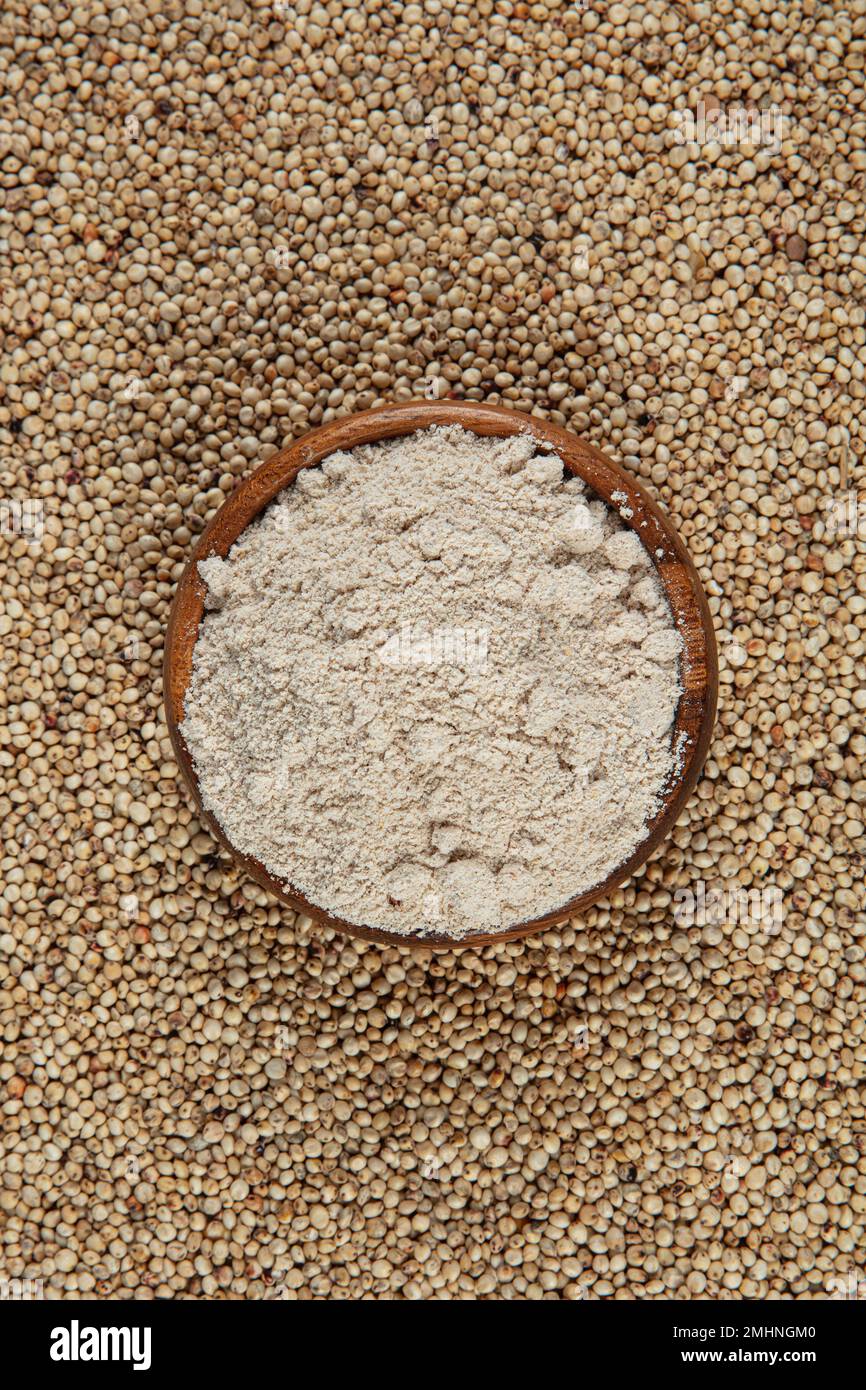 Gluten free Sorghum seeds isolated on white background. Whole seeds of ...