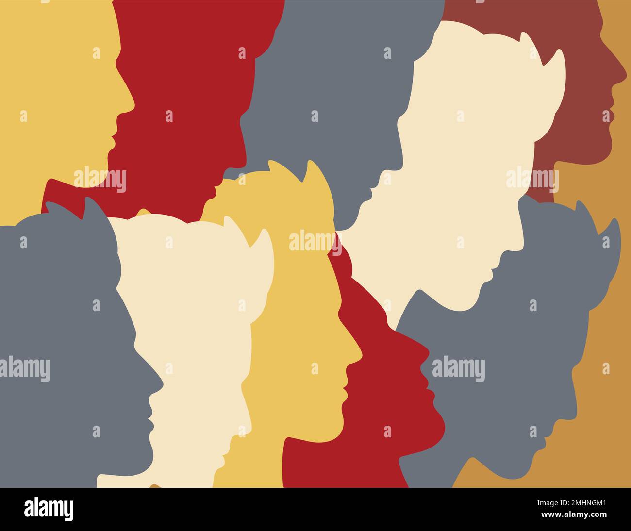 People face silhouette person male profile avatar vector icon in a ...