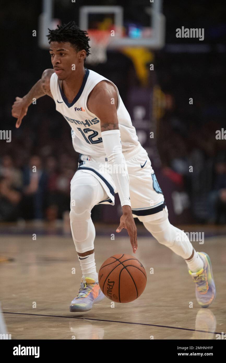 Memphis Grizzlies guard Ja Morant in an NBA basketball game against the ...