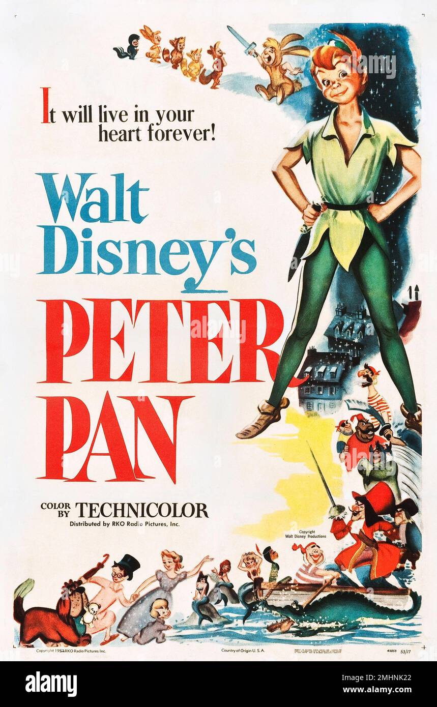 PETER PAN (1953), directed by WILFRED JACKSON and HAMILTON LUKE. Credit ...