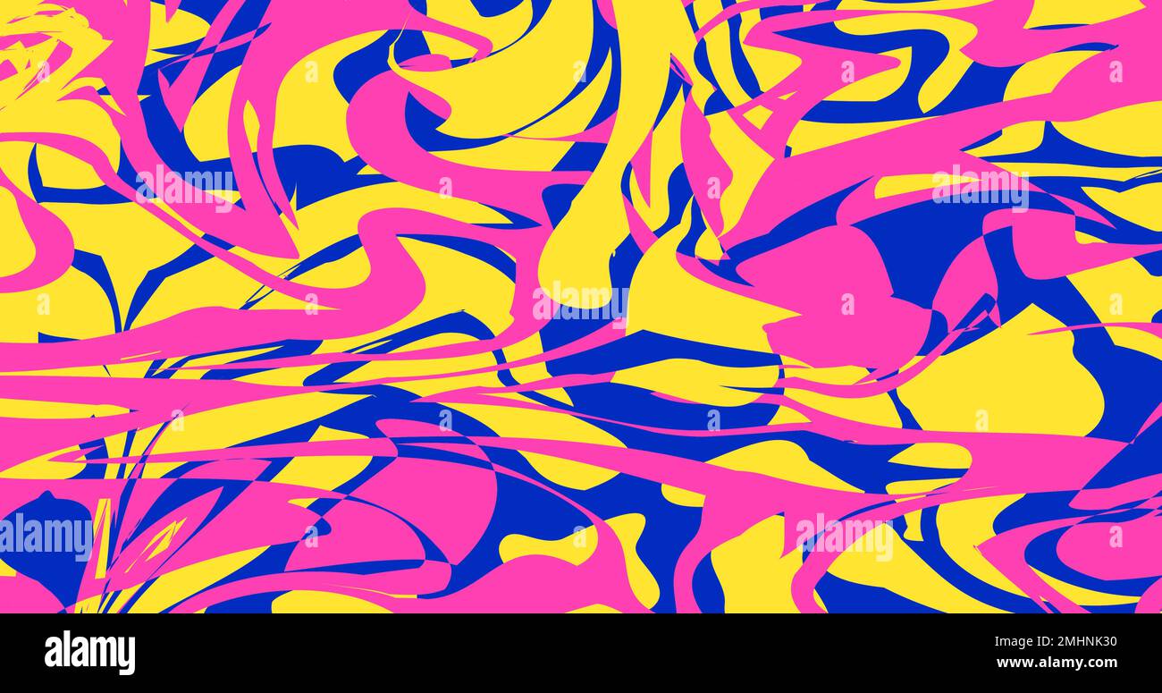 Fluid Neon Pink cyan Background style abstract liquid splash curve wave ...