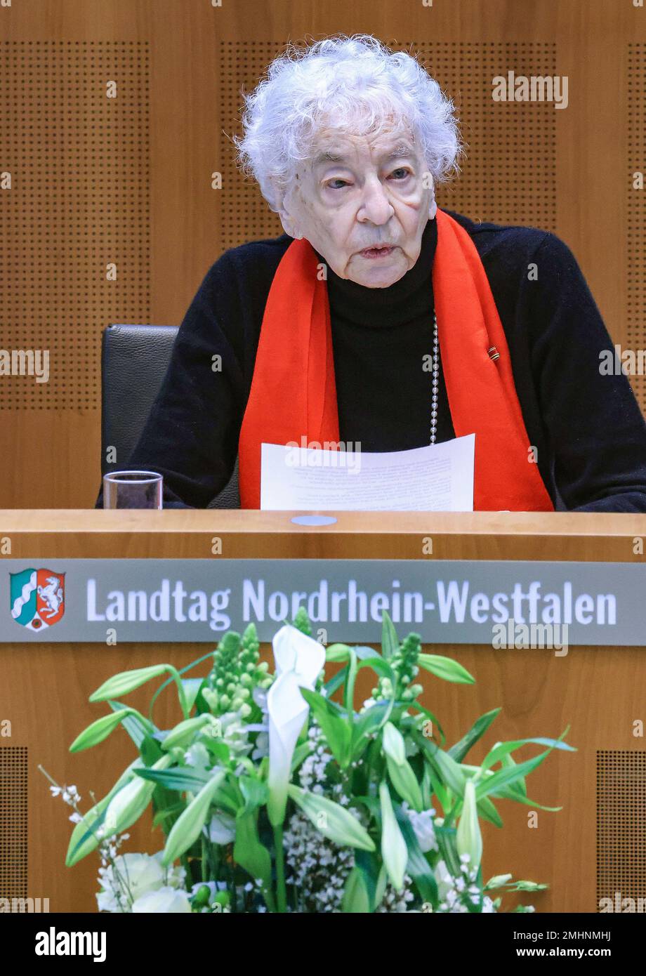 Duesseldorf, Germany. 27th Jan, 2023. Ruth Weiss, journalist and writer ...