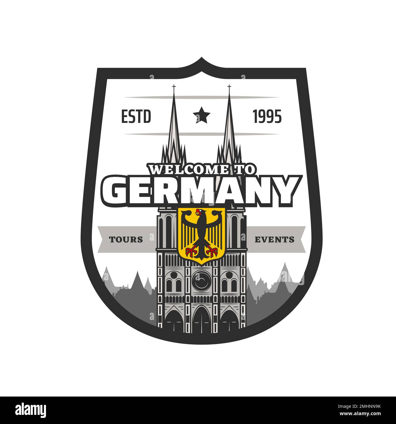 Welcome to germany Cut Out Stock Images & Pictures - Alamy