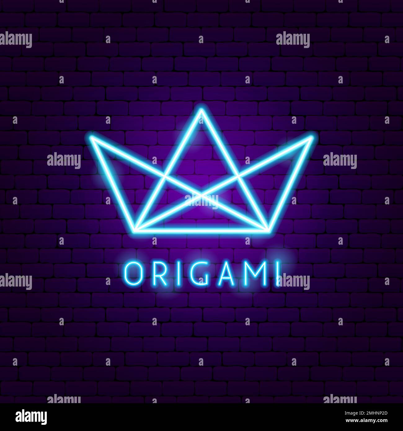 Origami paper lamp Stock Vector Images - Alamy