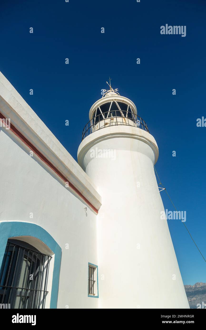 Albir lighthouse in the Sierra Helada natural park, Costa Blanca, Spain ...