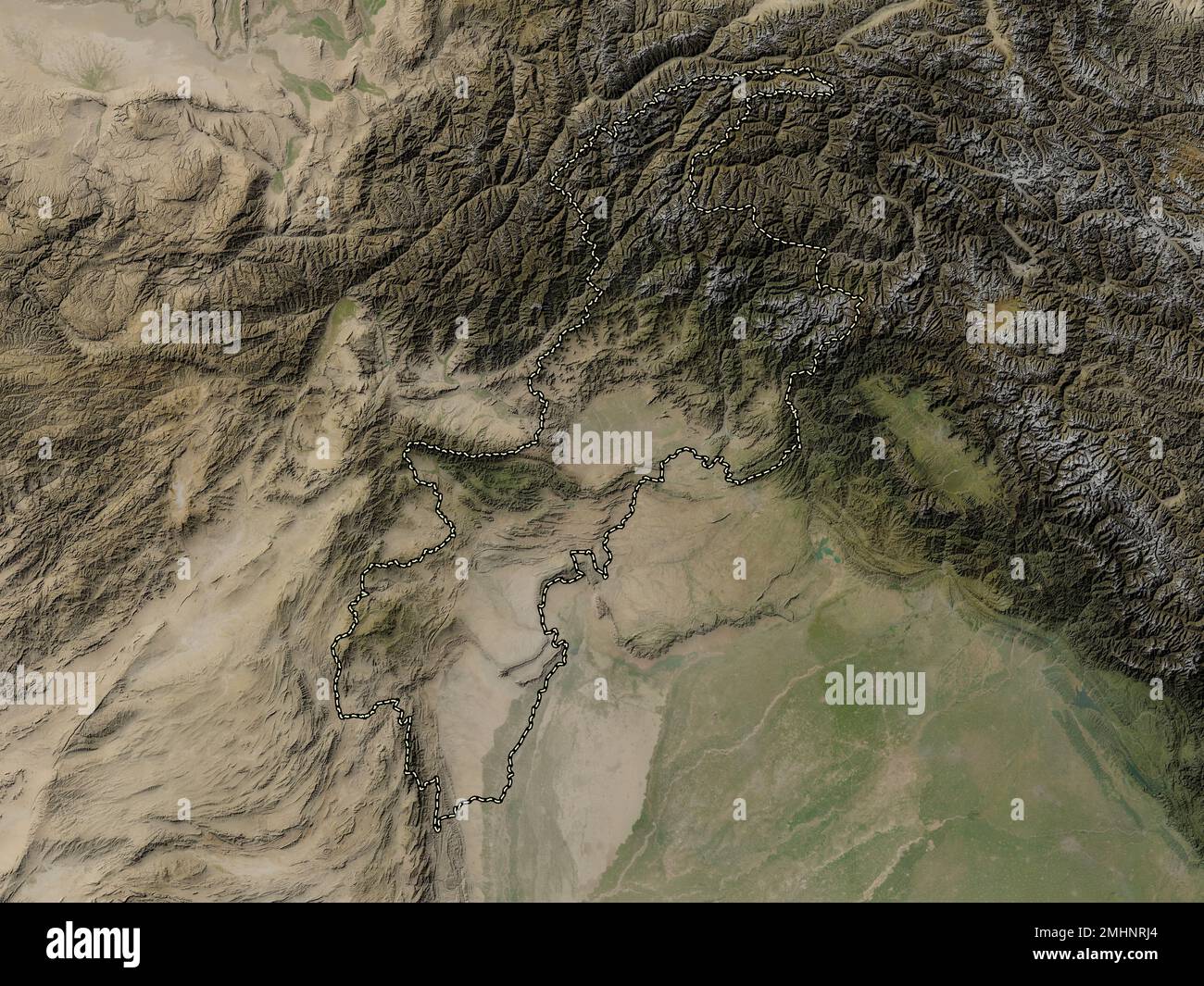 Map satellite geography pakistan hi-res stock photography and images ...