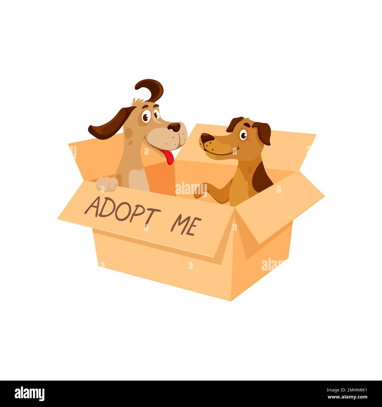 Dog, adopt icon of pet puppy shelter and animal care house, vector ...