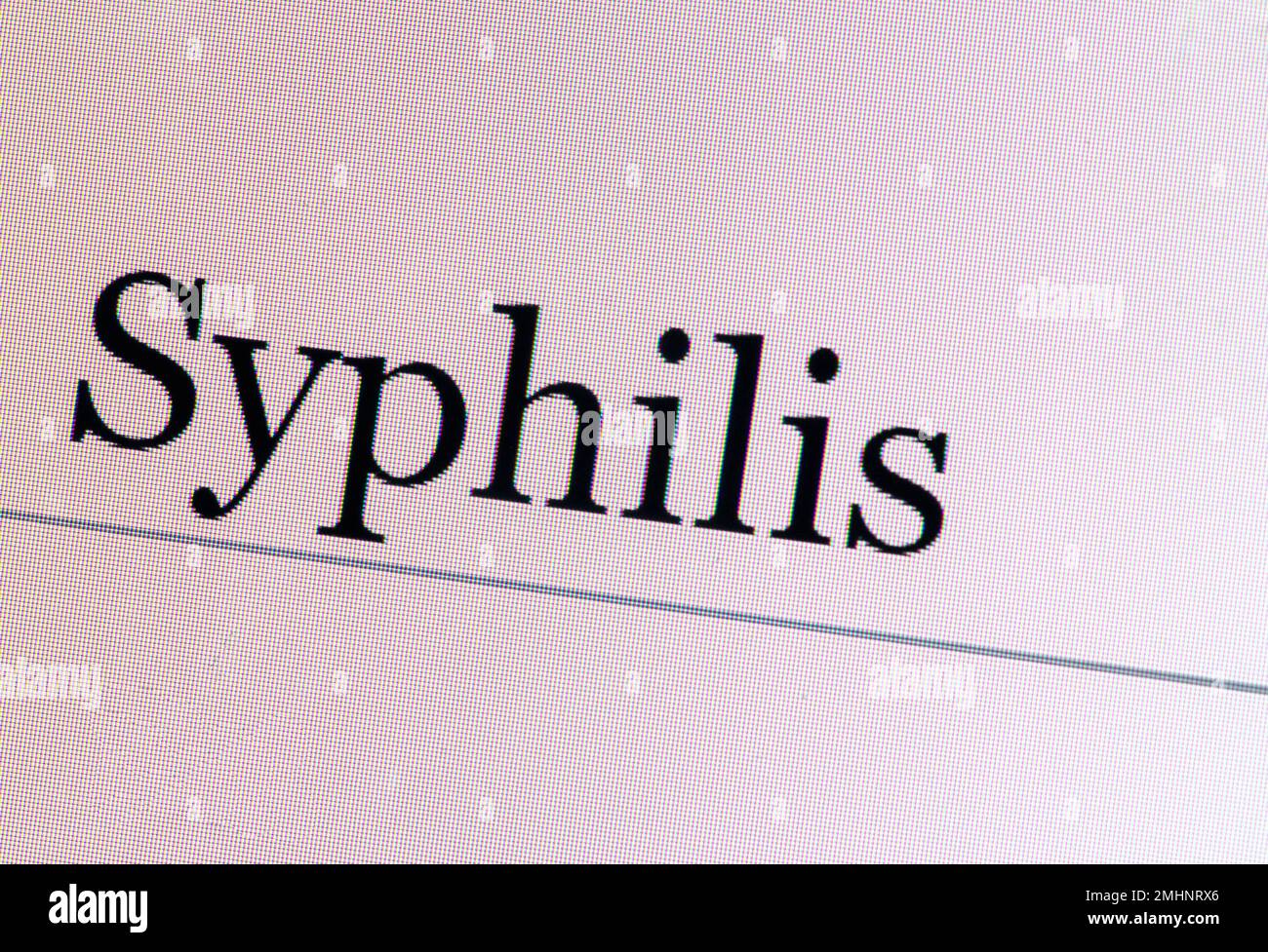 Syphilis hi-res stock photography and images - Alamy