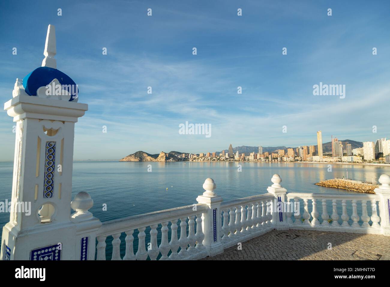 Benidorm City viewed from Balcon del Mediterraneo also known as Mirador ...