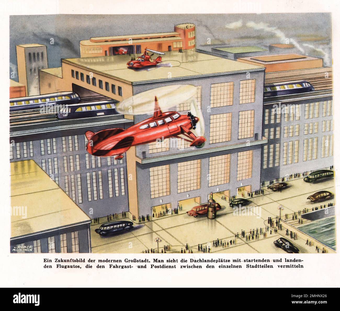 1941 German Super Heli-Port - Anticipation, Sci-Fi - German Nazi ...