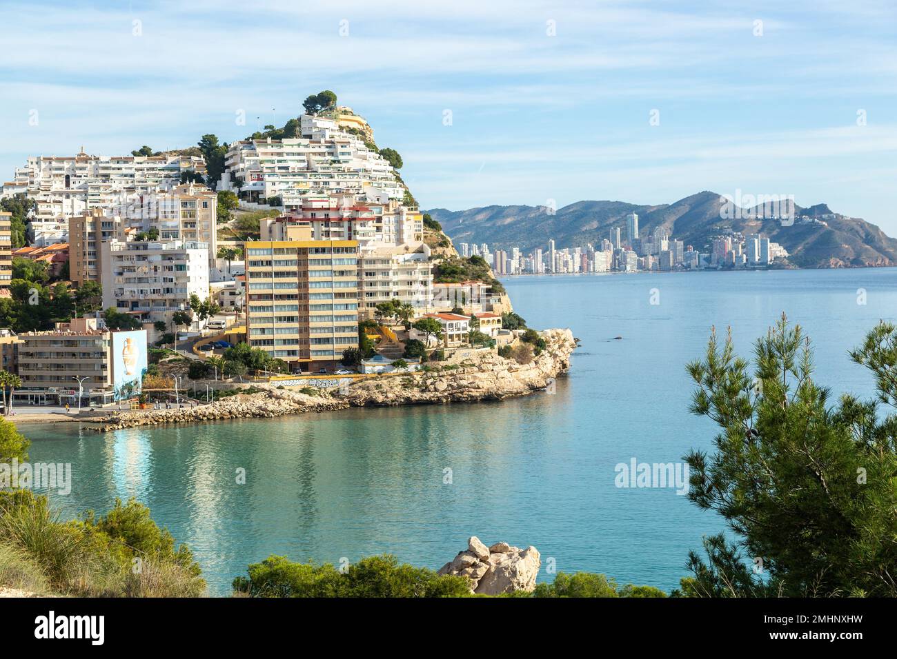 Platja de La Cala de Finestrat a popular beach near Benidorm Stock ...