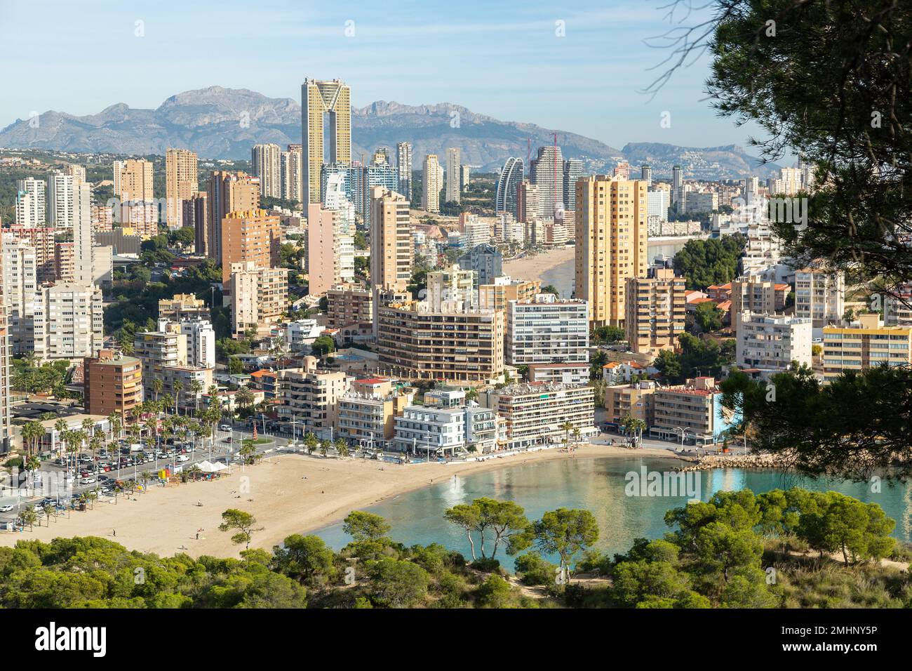 Platja de La Cala de Finestrat a popular beach near Benidorm Stock ...