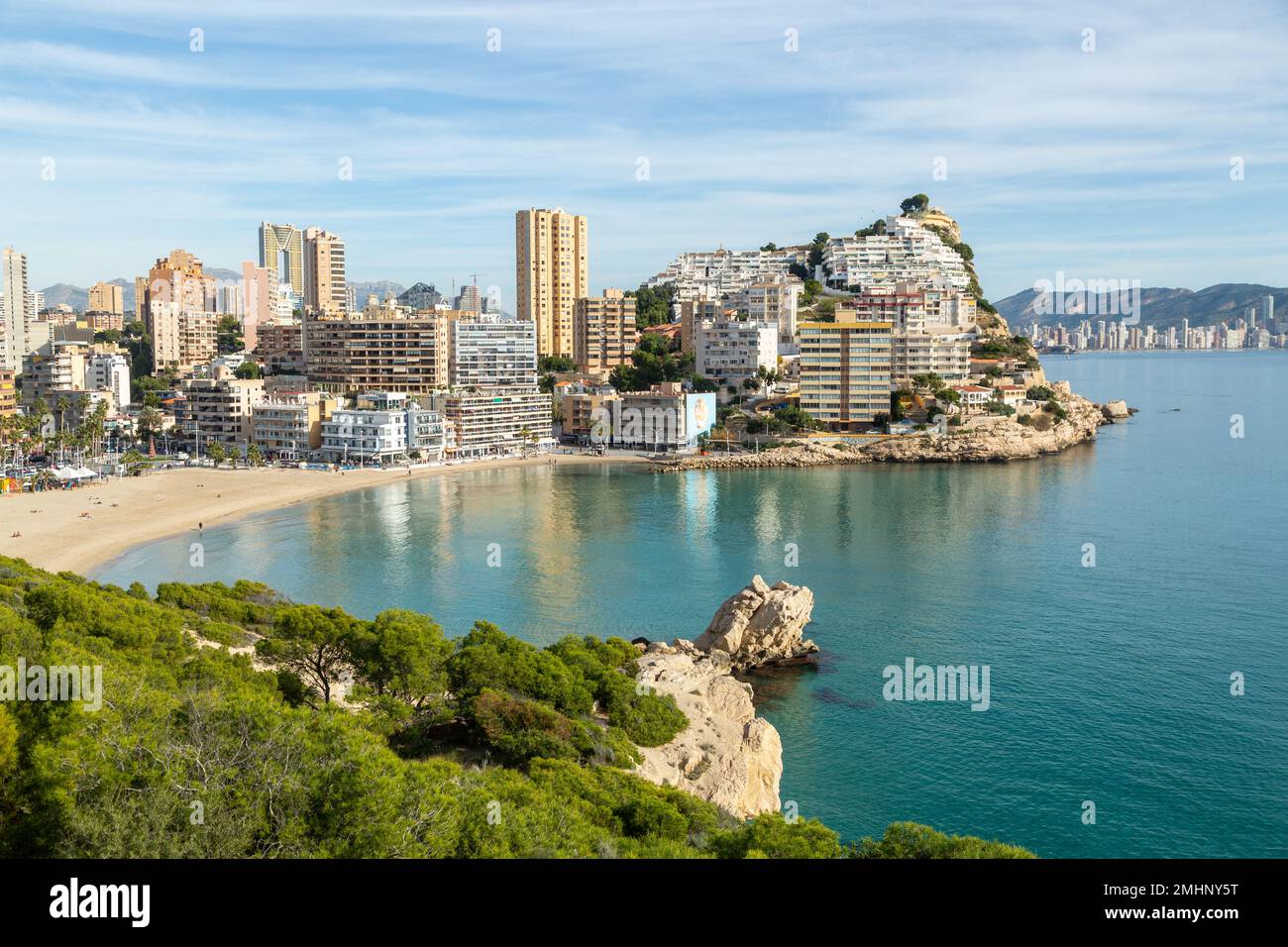 Platja de La Cala de Finestrat a popular beach near Benidorm Stock ...