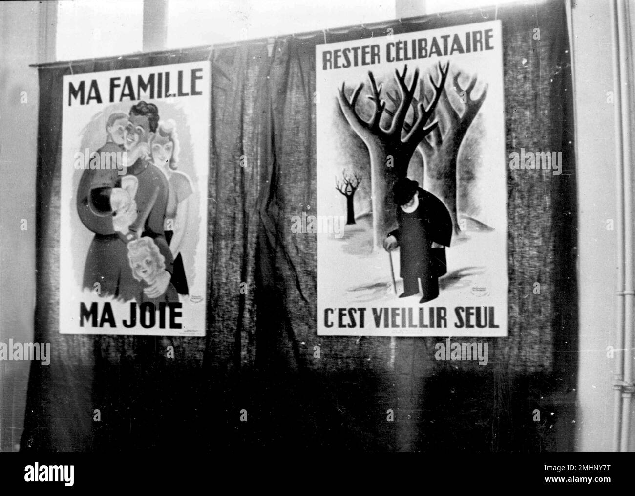 The Vichy government in France had these posters created to depict ...