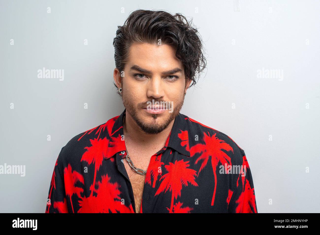 This Sept. 6, 2019 photo shows singer Adam Lambert posing for a ...