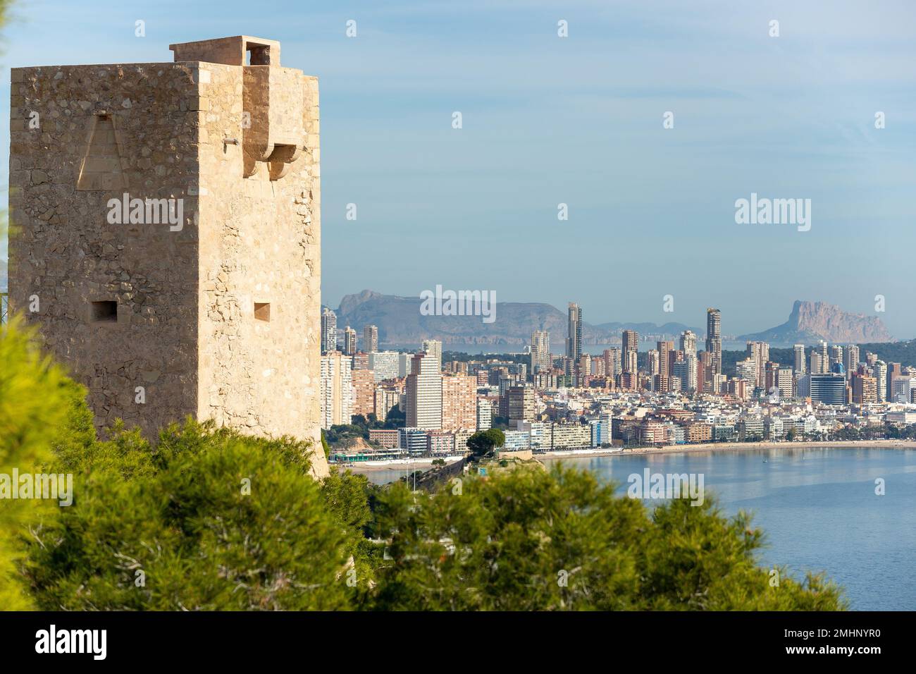 Torre del Aguilo or the Tower of Finestrat (La Torre de Finestrat) is ...