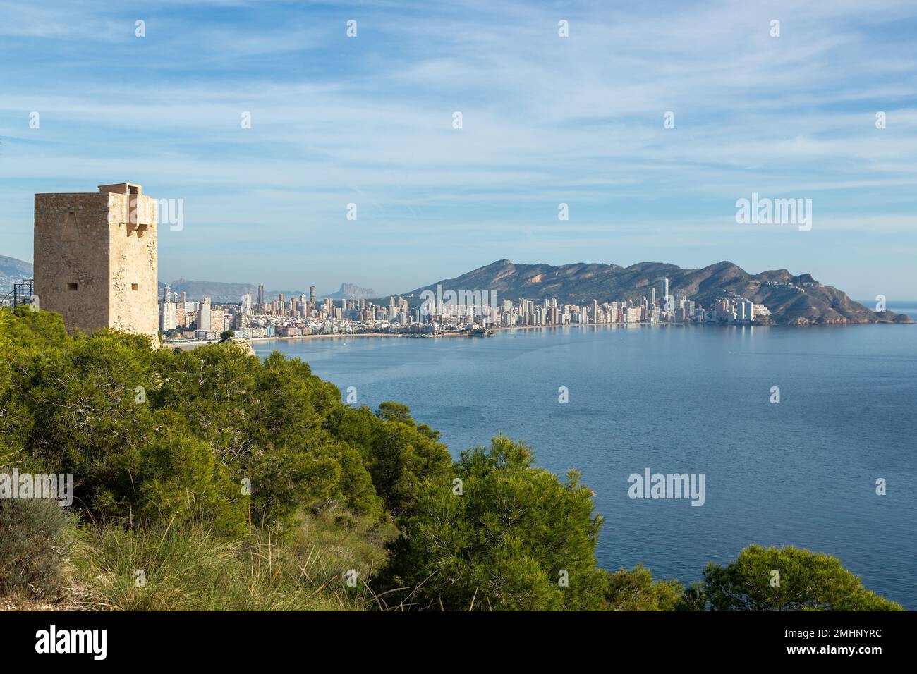 Torre del Aguilo or the Tower of Finestrat (La Torre de Finestrat) is ...