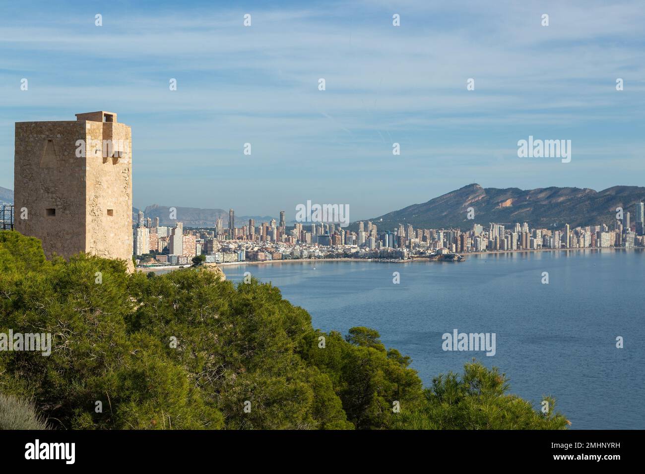 Torre del Aguilo or the Tower of Finestrat (La Torre de Finestrat) is ...