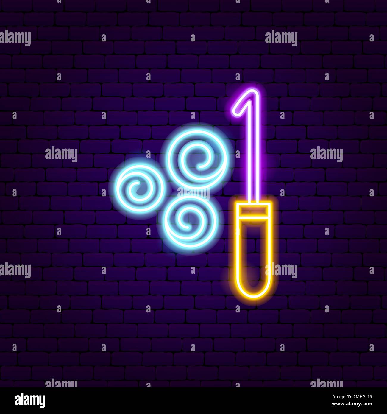 Hand neon sign Stock Vector Images - Alamy
