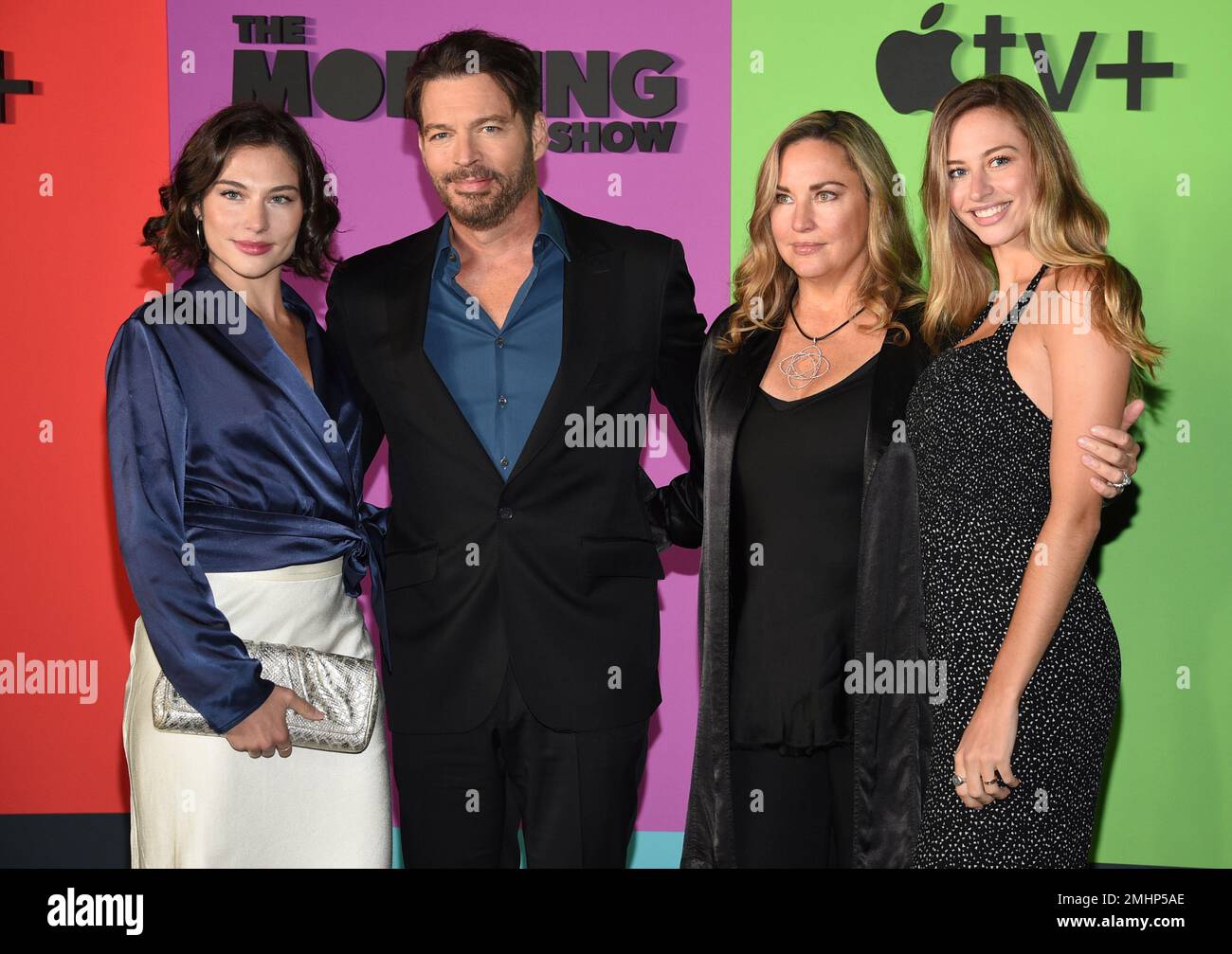 Sarah Kate Connick, from left, Harry Connick Jr., Jill Goodacre and Georgia Tatum Connick pose ...