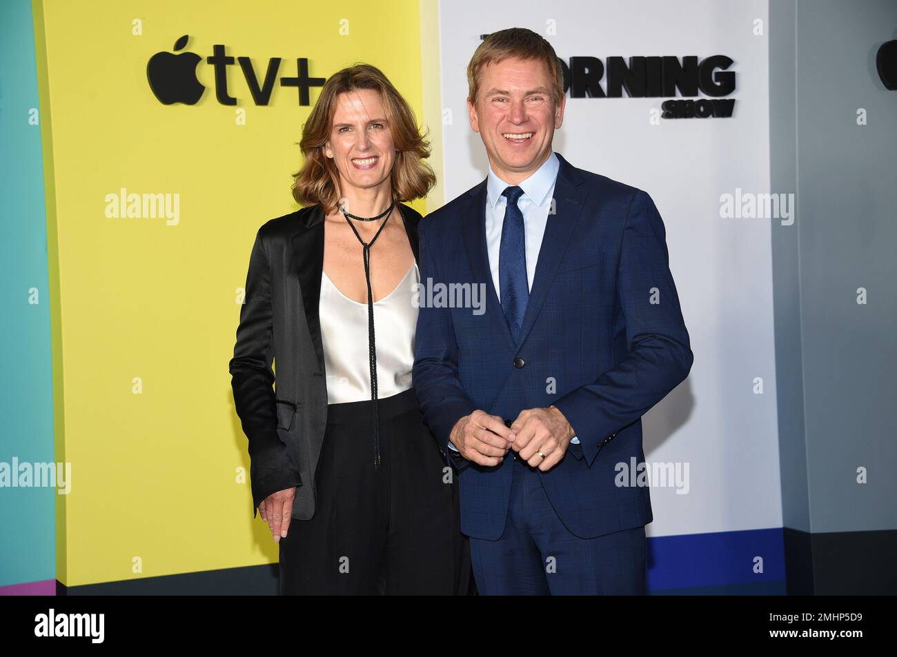 Television news anchor Pat Kiernan, right, and wife Dawn Lerohl attend ...