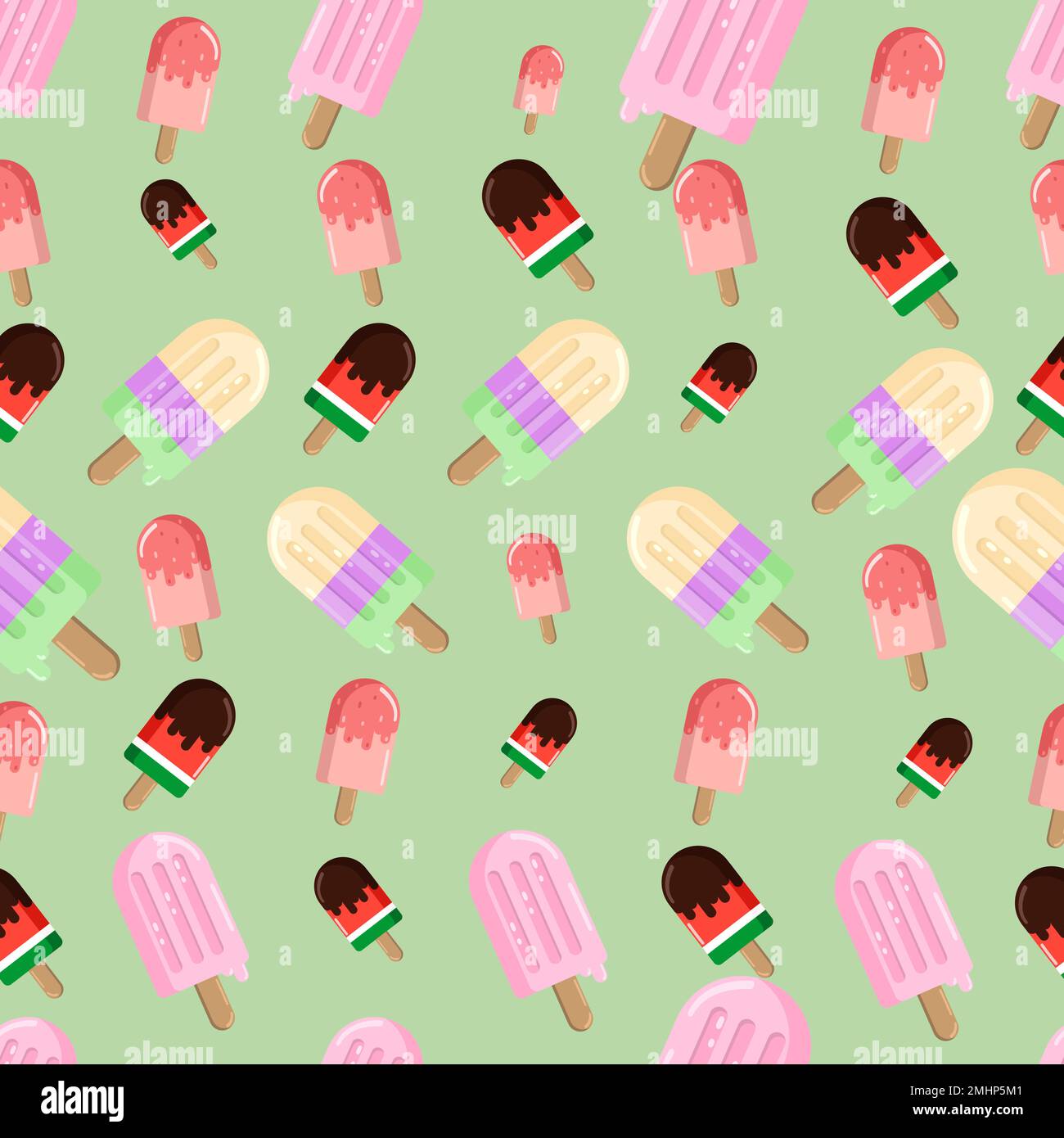 Summer ice cream pattern Stock Vector Image & Art - Alamy