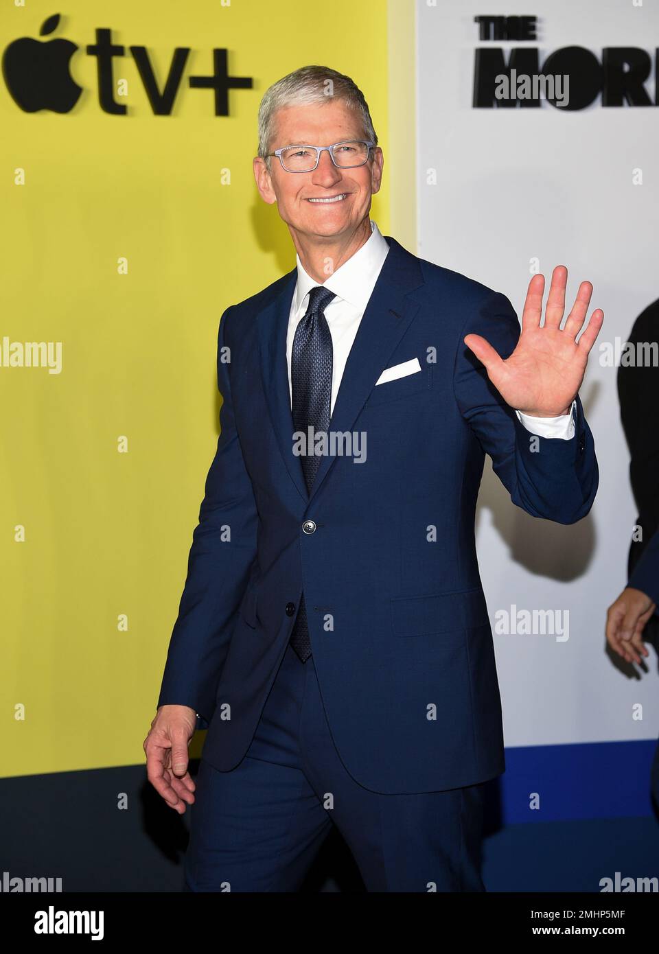 Apple CEO Tim Cook attends the world premiere of Apple TV+'s "The ...