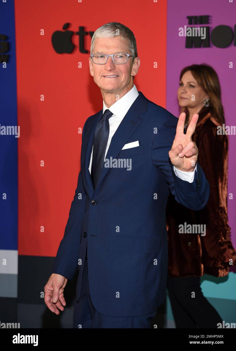 Apple CEO Tim Cook attends the world premiere of Apple TV+'s "The ...