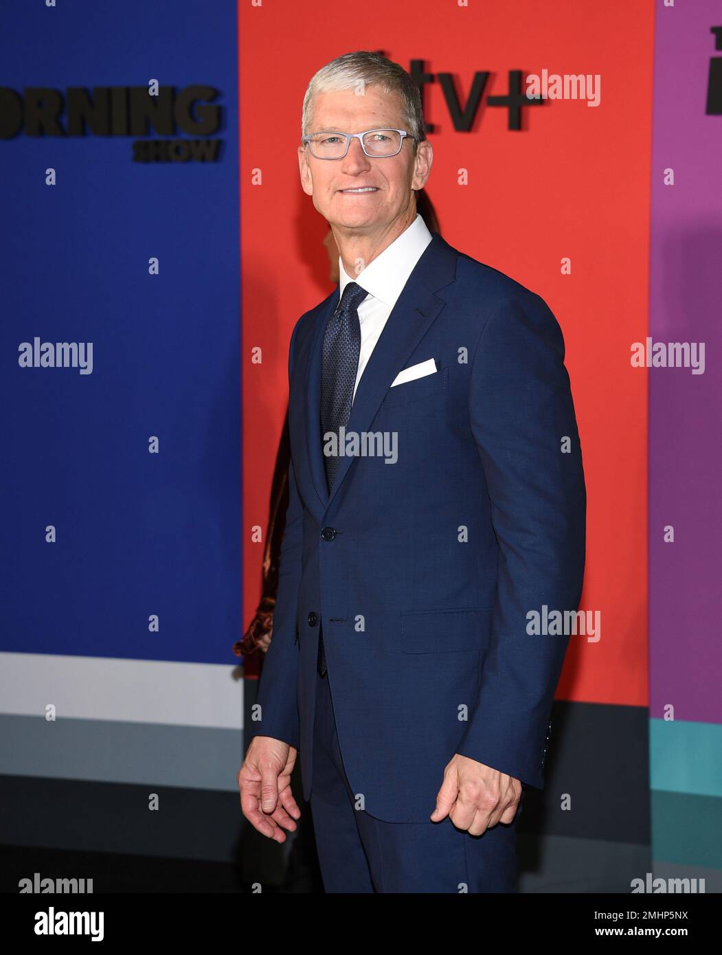 Apple CEO Tim Cook attends the world premiere of Apple TV+'s "The ...