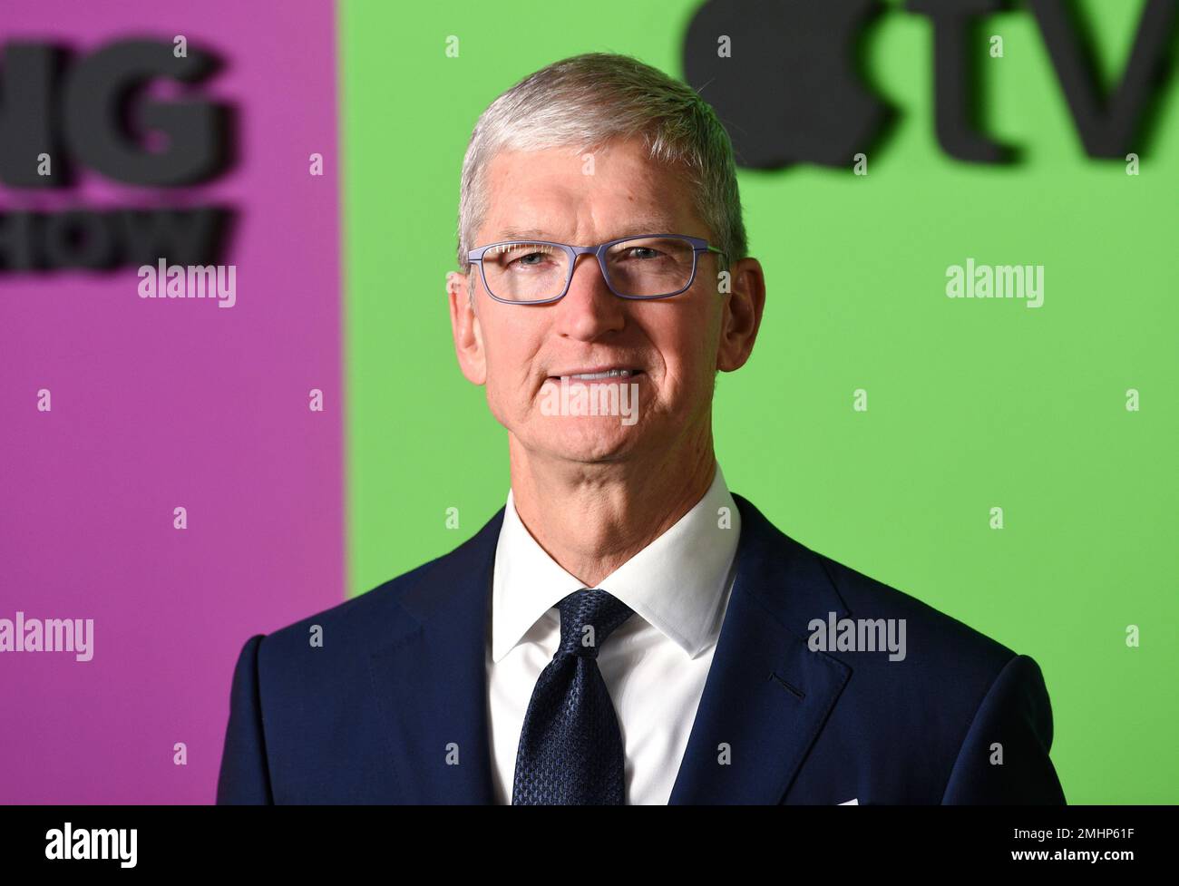 Apple CEO Tim Cook attends the world premiere of Apple TV+'s "The ...