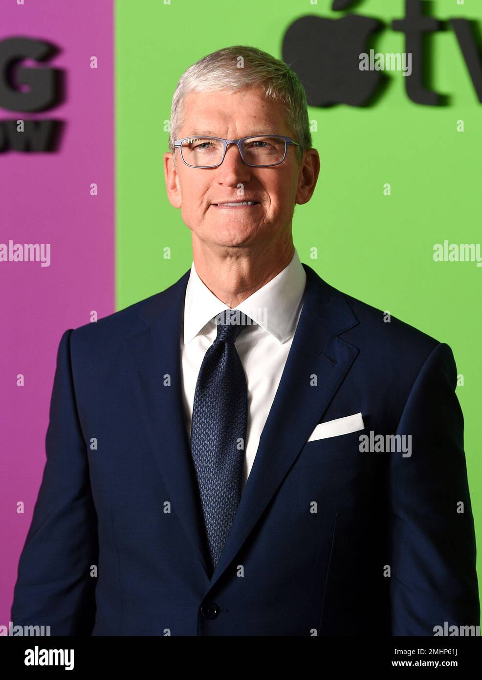 Apple CEO Tim Cook attends the world premiere of Apple TV+'s "The ...
