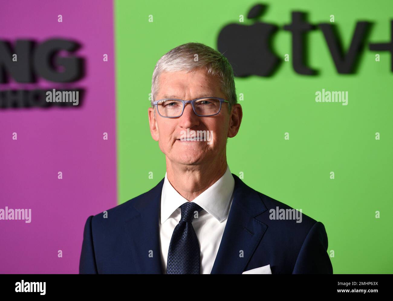 Apple CEO Tim Cook attends the world premiere of Apple TV+'s "The ...